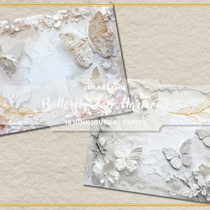 Butterfly Junk Journal Kit Butterfly Scrapbook Kit Butterflies Digital ...