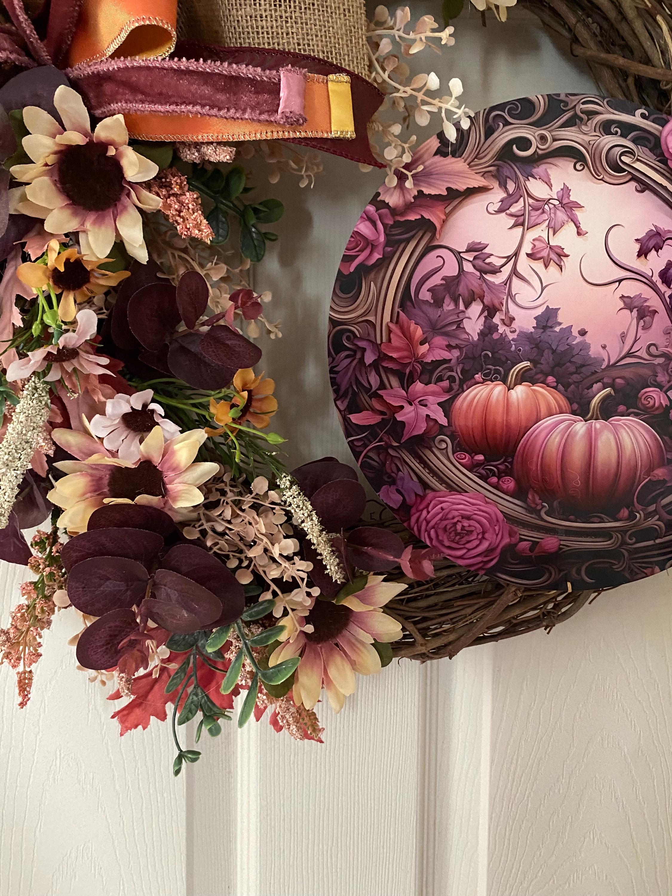 Fall Grapevine Wreath, Everyday Grapevine Wreath, Fall Door Decor ...