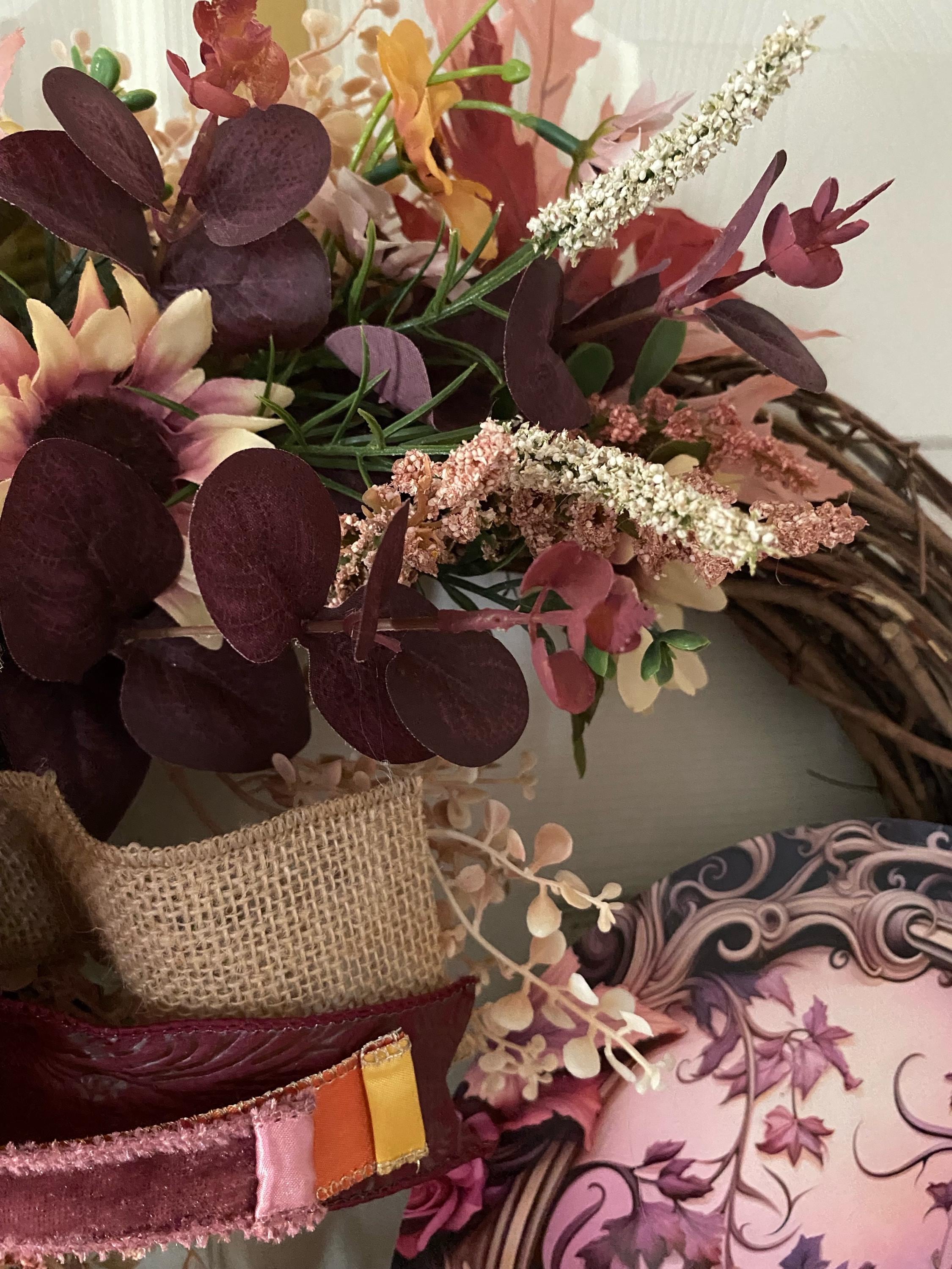 Fall Grapevine Wreath, Everyday Grapevine Wreath, Fall Door Decor ...