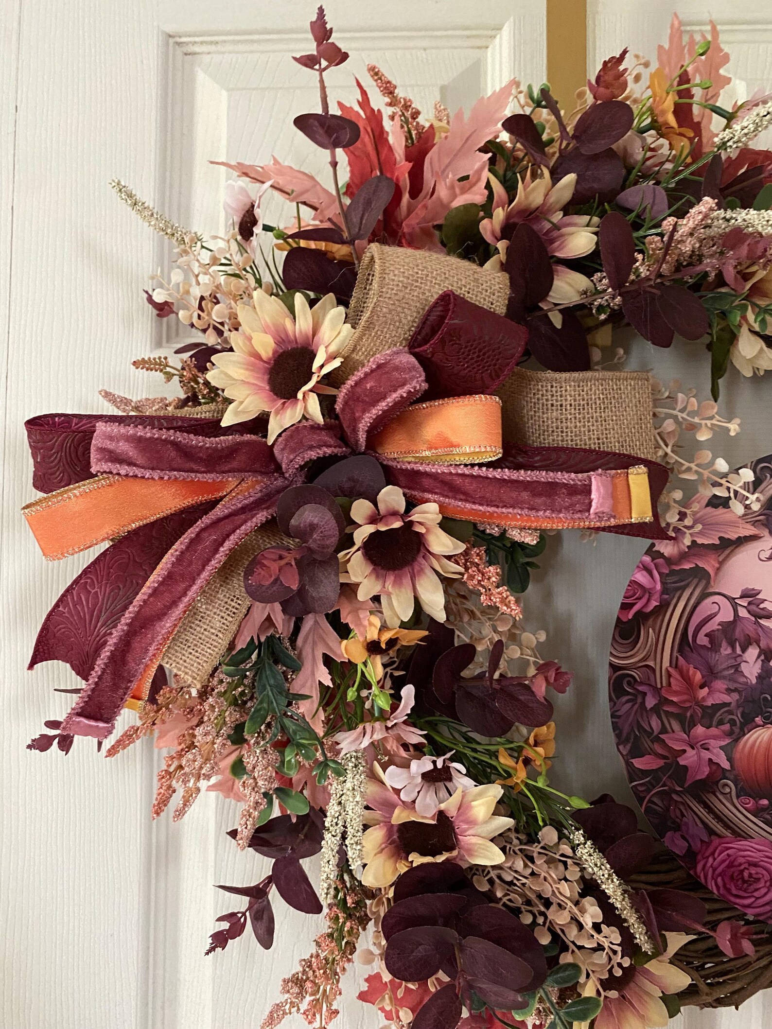 Fall Grapevine Wreath, Everyday Grapevine Wreath, Fall Door Decor ...