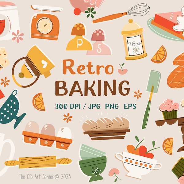 Baking Clipart - Etsy