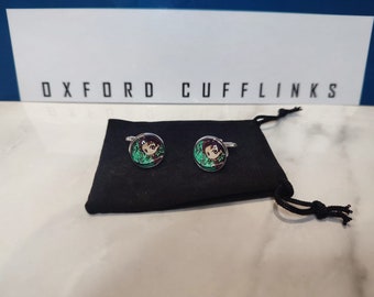 Demon Slayer Kyojuro Rengoku Anime Cufflinks. - Etsy UK