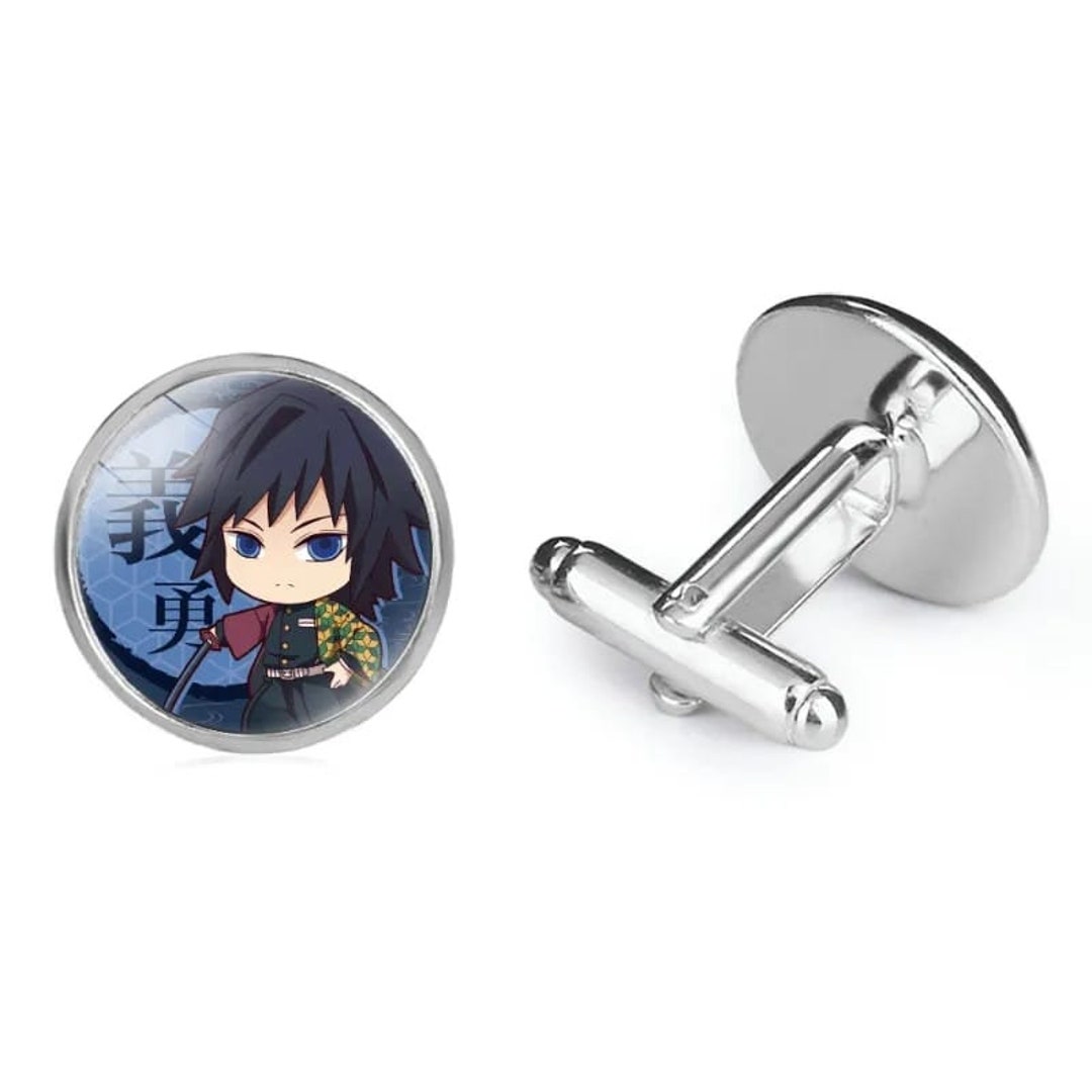 Demon Slayer Giyu Tomioka Anime Cufflinks. - Etsy UK