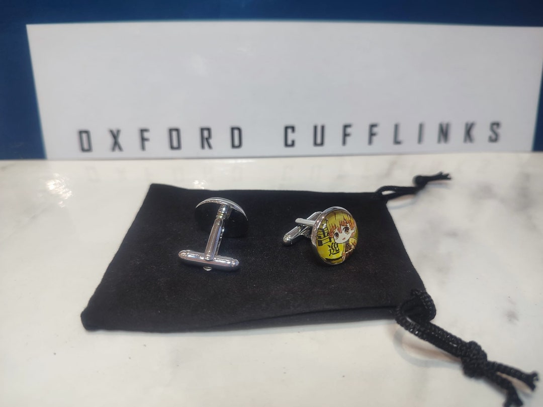 Demon Slayer Zenitsu Agatsuma Anime Cufflinks. - Etsy