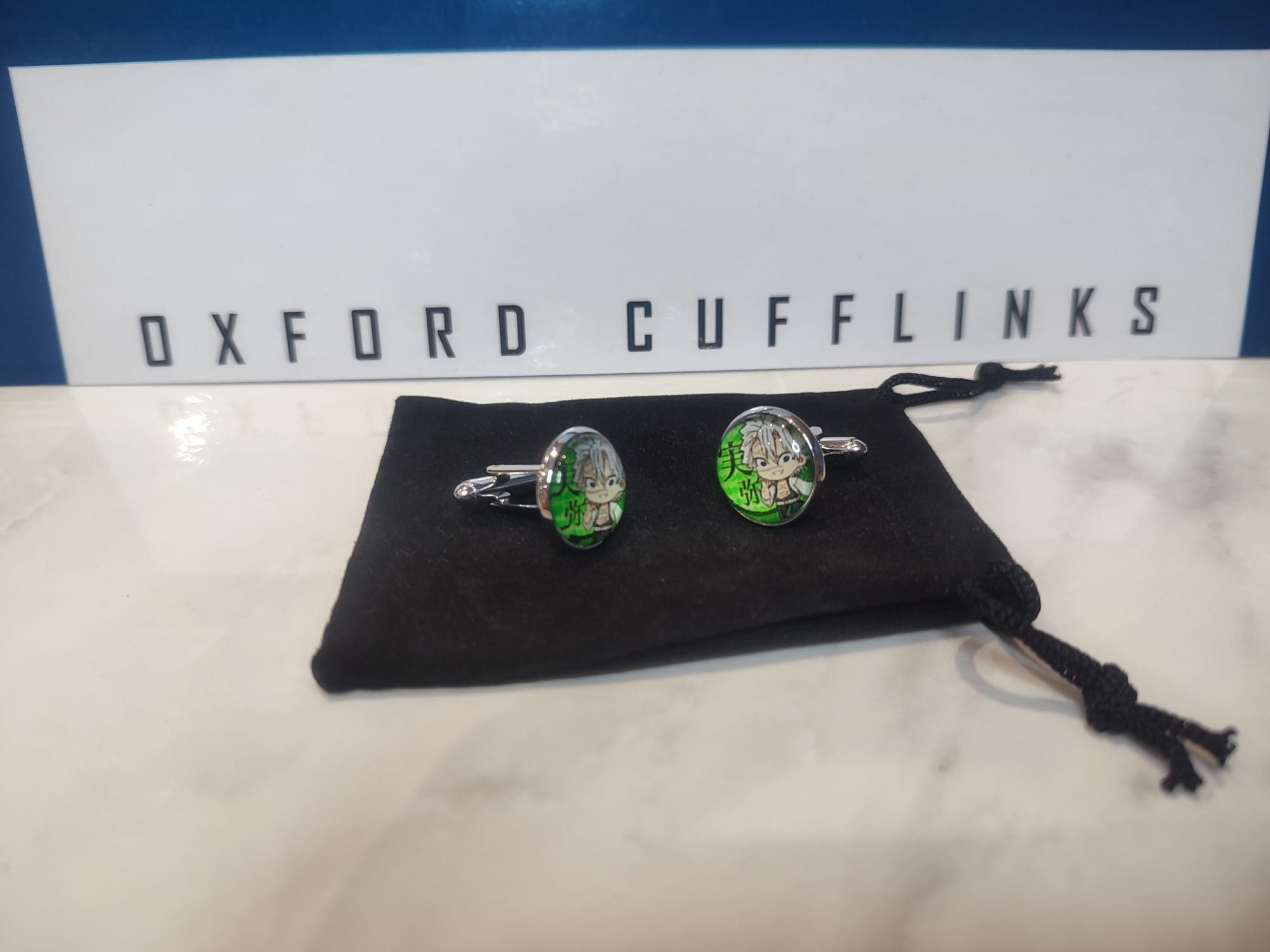 Demon Slayer Sanemi Shinazugawa Anime Cufflinks. - Etsy