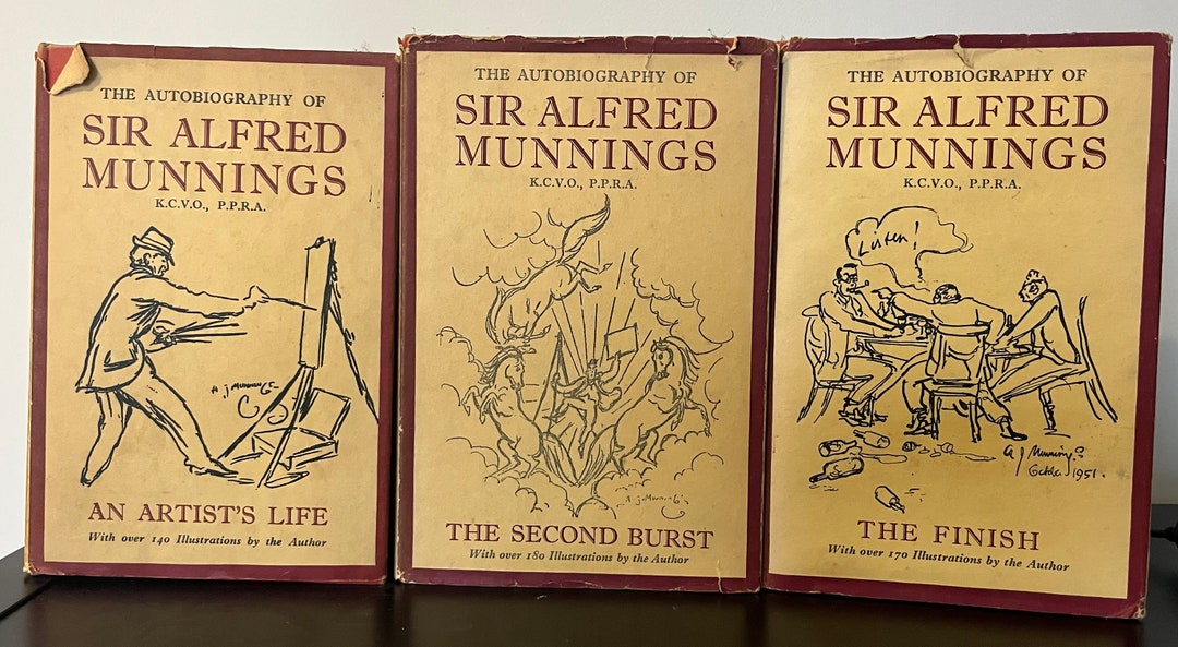 Sir Alfred Munnings: an Artist's Life,thesecond Burst&the Finish Rare ...