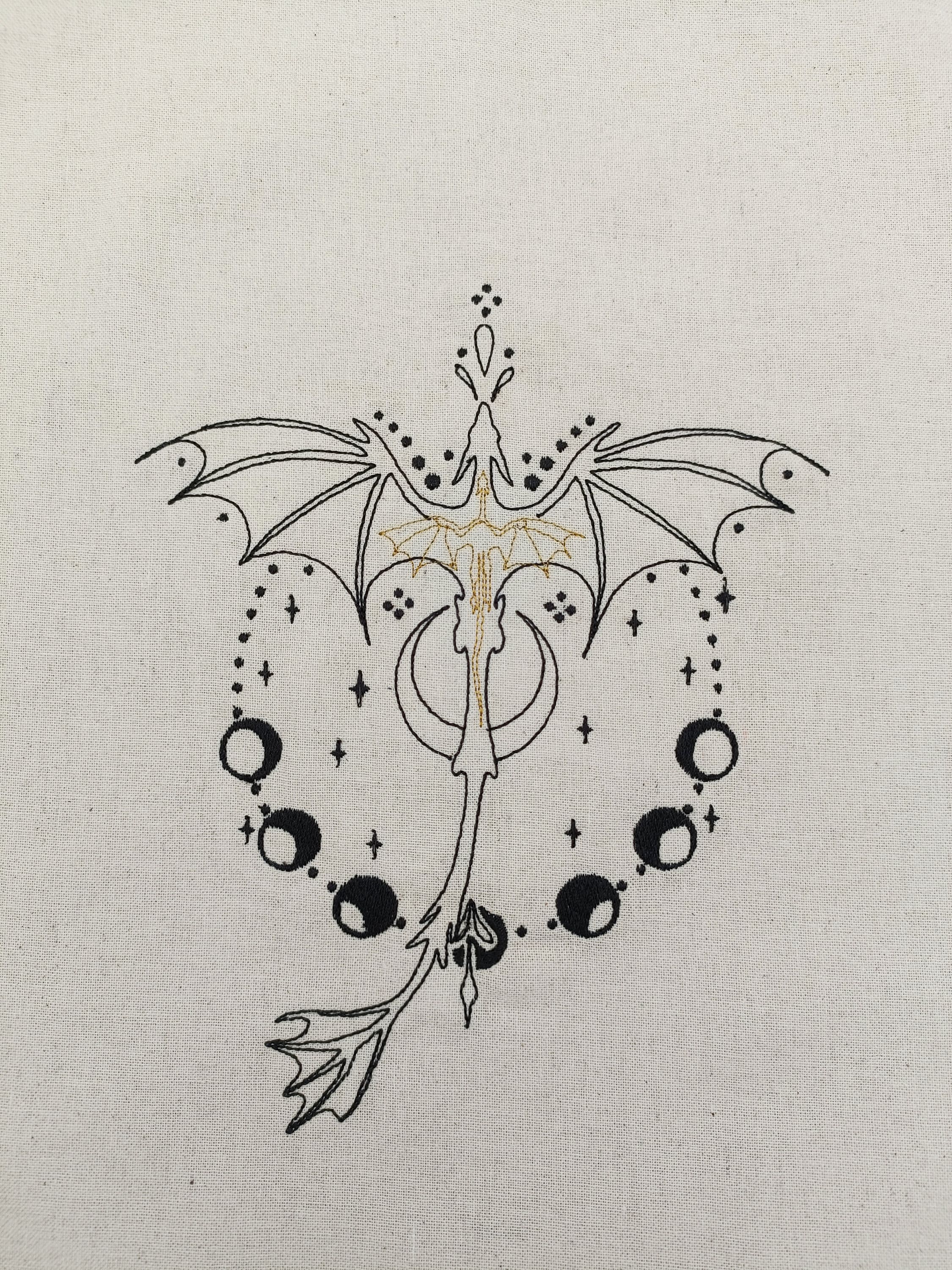 Fourth Wing Embroidered Tote Bag Fourth Wing Merch Embroidered Tote Bag ...