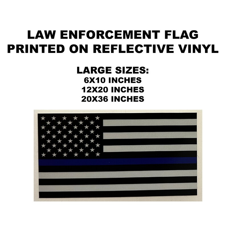 Large Format Reflective Vinyl Decal American Flag, American Flag Decal ...