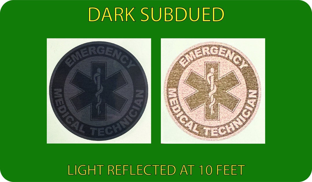 Subdued Star of Life Reflective Sticker Reflective Car Window Sticker ...