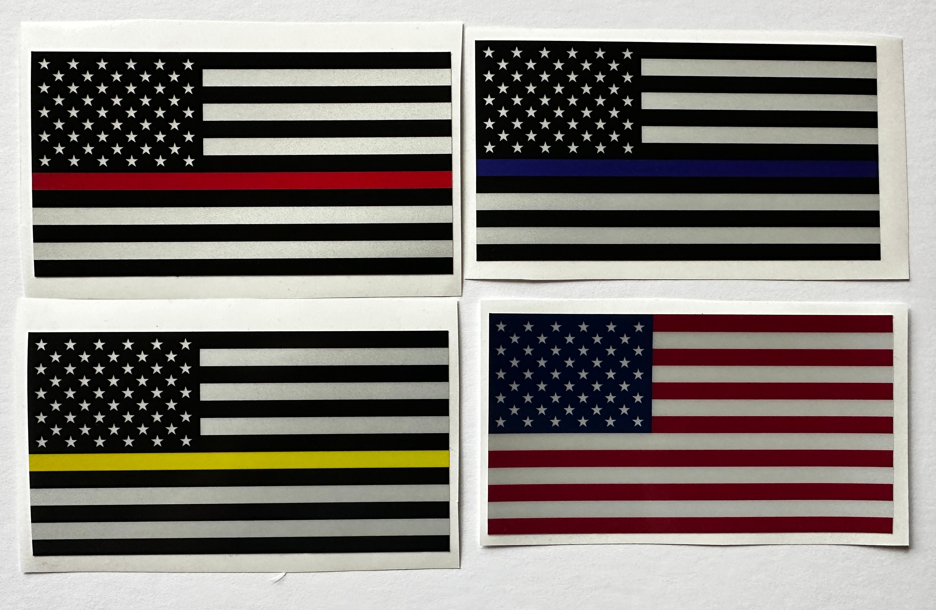 Large Format Reflective Vinyl Decal American Flag, American Flag Decal ...