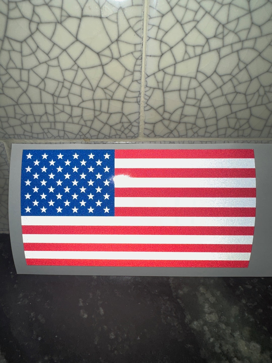 American Flag, Reflective American Flag, Sticker, Reflective Car Window ...
