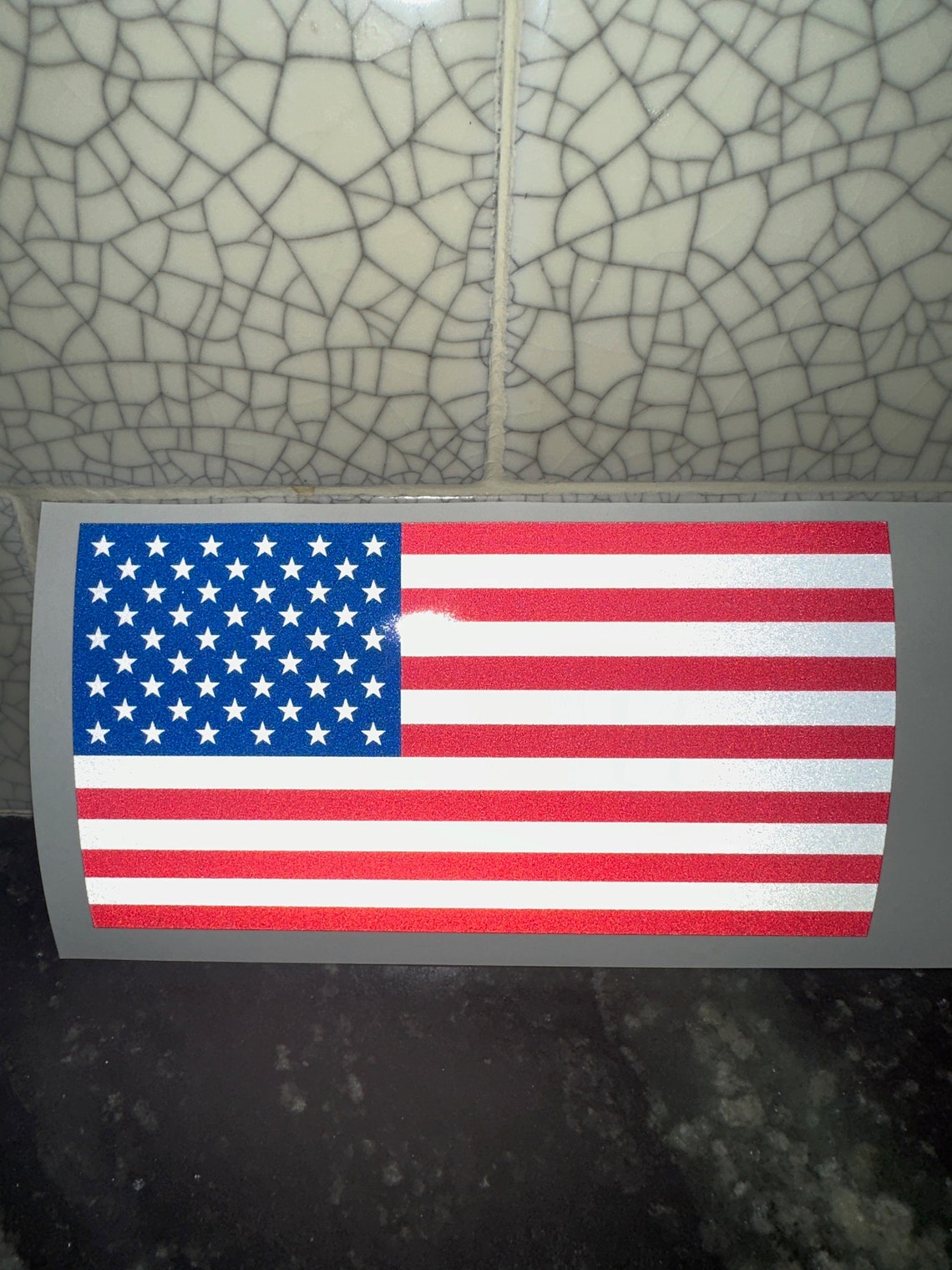 American Flag, Reflective American Flag, Sticker, Reflective Car Window ...