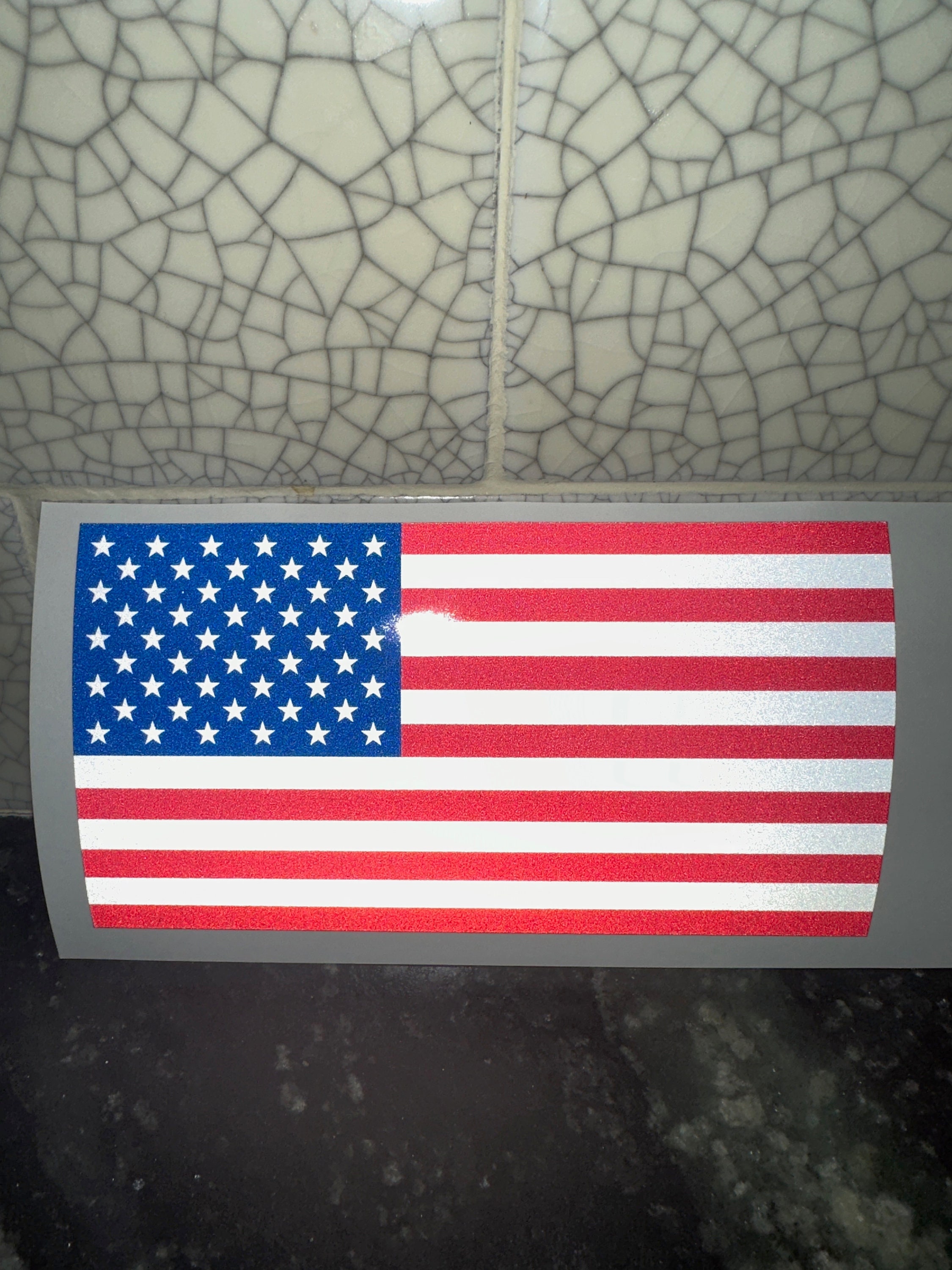 American Flag, Reflective American Flag, Sticker, Reflective Car Window ...