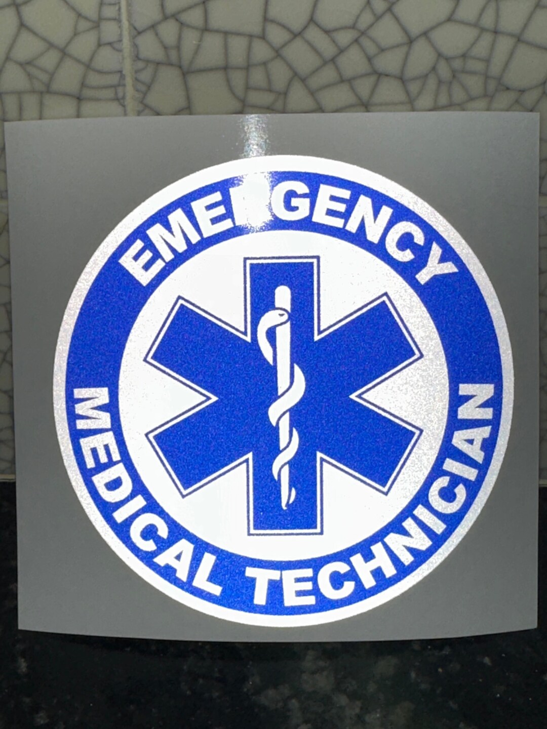 Star of Life Reflective Sticker Reflective Car Window Sticker ...