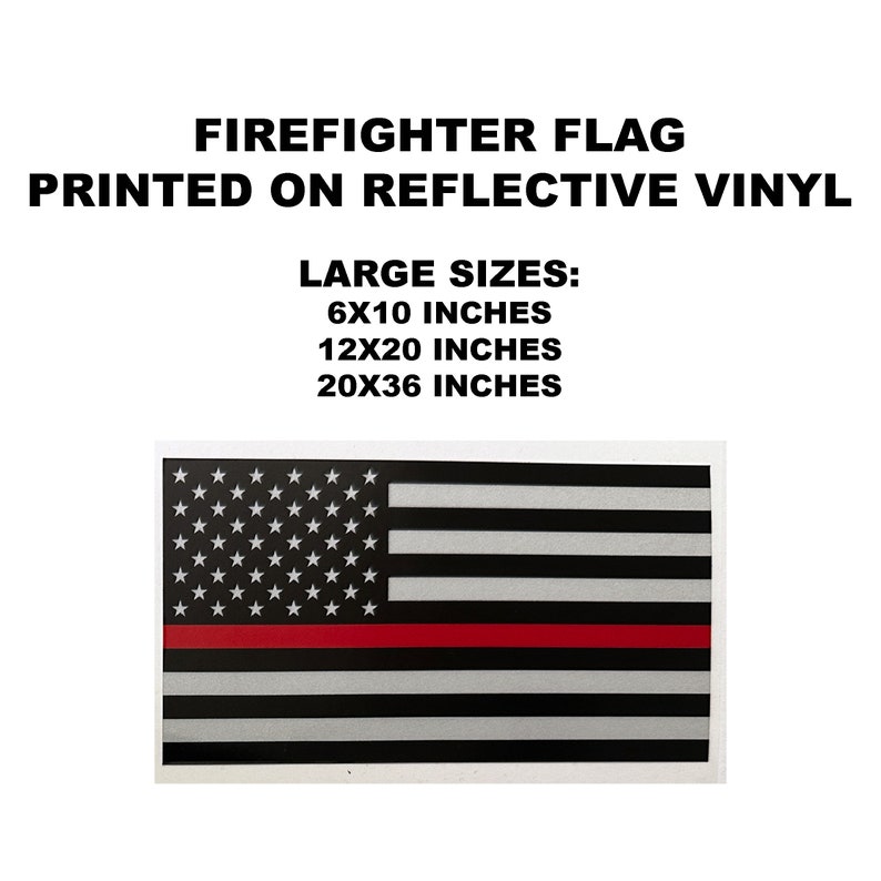 Large Format Reflective Vinyl Decal American Flag, American Flag Decal ...