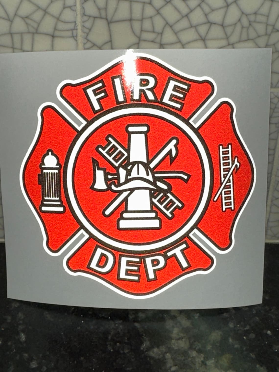 Maltese Cross Reflective Sticker Reflective Car Window Sticker ...