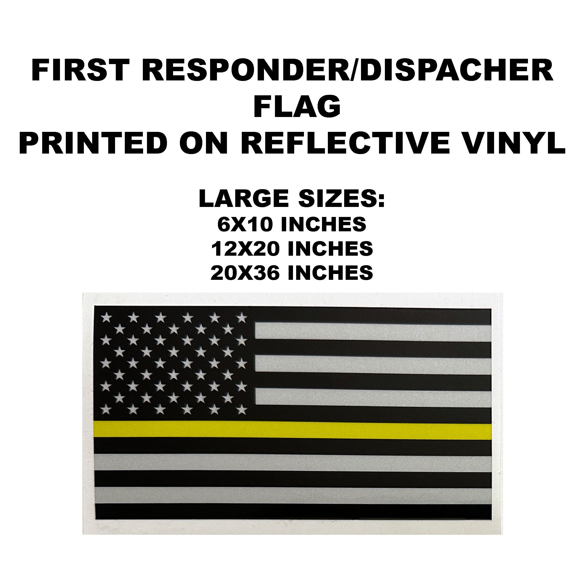 Large Format Reflective Vinyl Decal American Flag, American Flag Decal ...