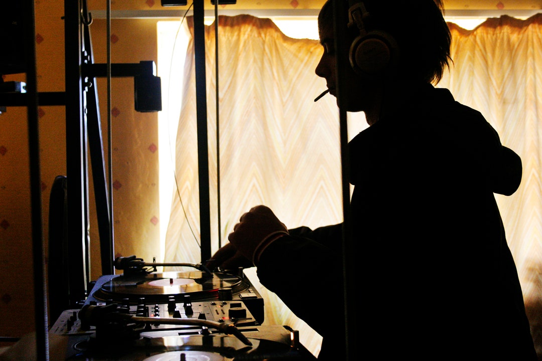 DJ Culture Photographic Print, Wall Art of DJ Mixing Vinyl at a House ...