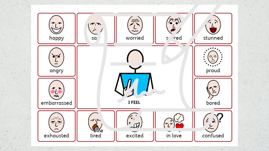Expressive Emotions Digital Board for Nonverbal Communication Visual ...