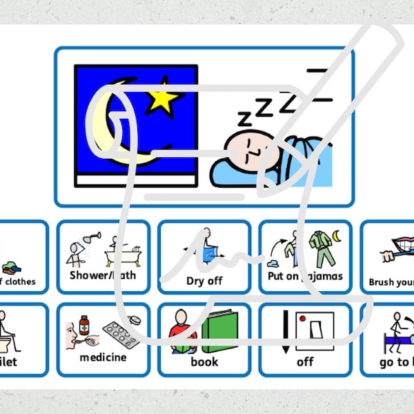 Boardmaker Bedtime - Etsy