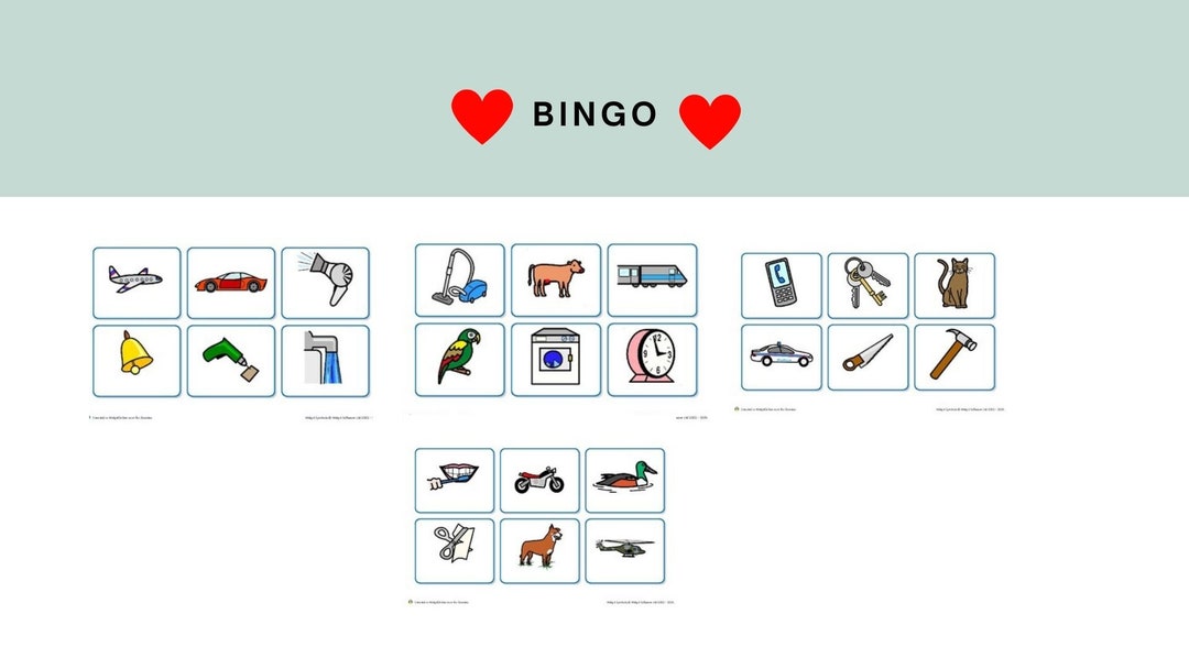 Sound Bingospeech Therapypicture Bingo Auditory Attention ...