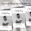 Memorial Funeral Program Template Editable in Canva in Loving Memory ...