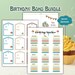 Birthday Boho Bundle First Birthday Printable Miniature Card Birthday ...