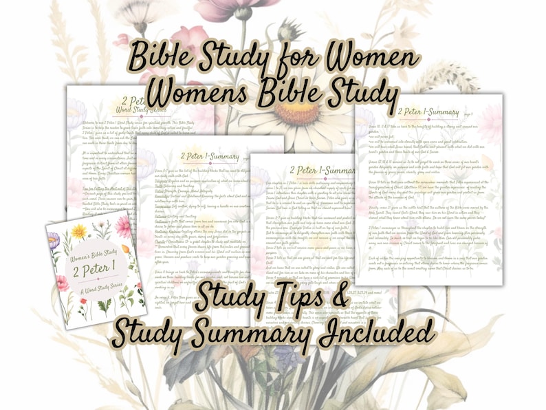 Womens Bible Study Printable Word Study New Testament Christian Gift ...