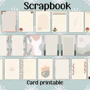 Boho Stationery Bundle Printable Papers Digital Papers Boho Letter ...