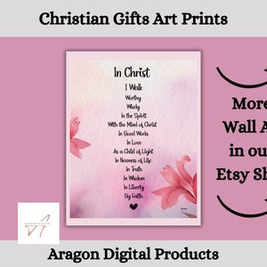 Christian Gift Art Print Home Decor Scripture Wall Art Print Christian ...
