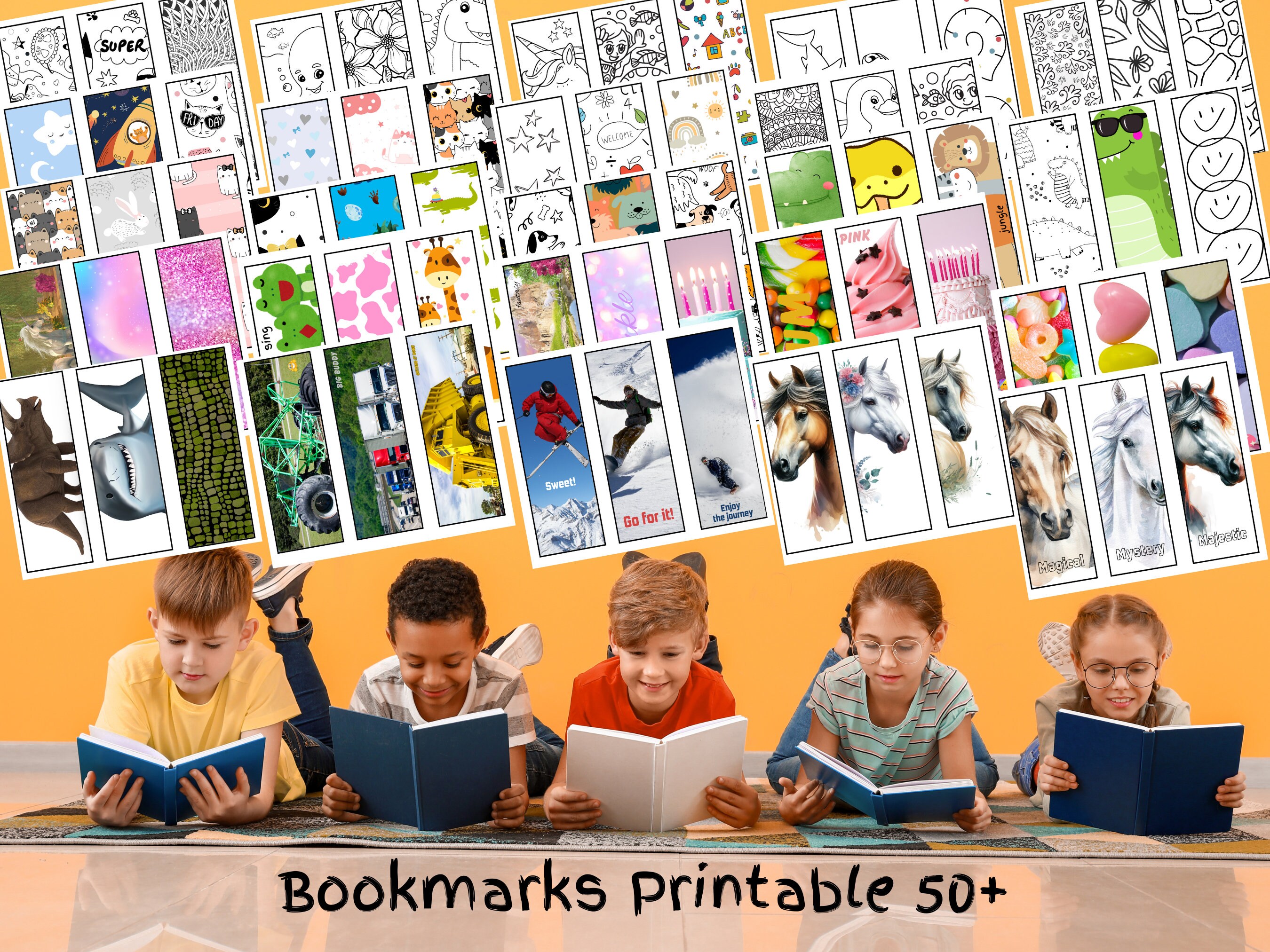 School Prize Bookmark Printable Craft Printable Bookmark Bundle Teacher ...