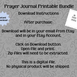 Prayer Journal Bundle Printable Gratitude Printable Prayer List Digital ...