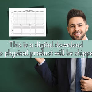 Weekly Planner 2025 Printable Teacher Weekly Planner Teacher Schedule ...