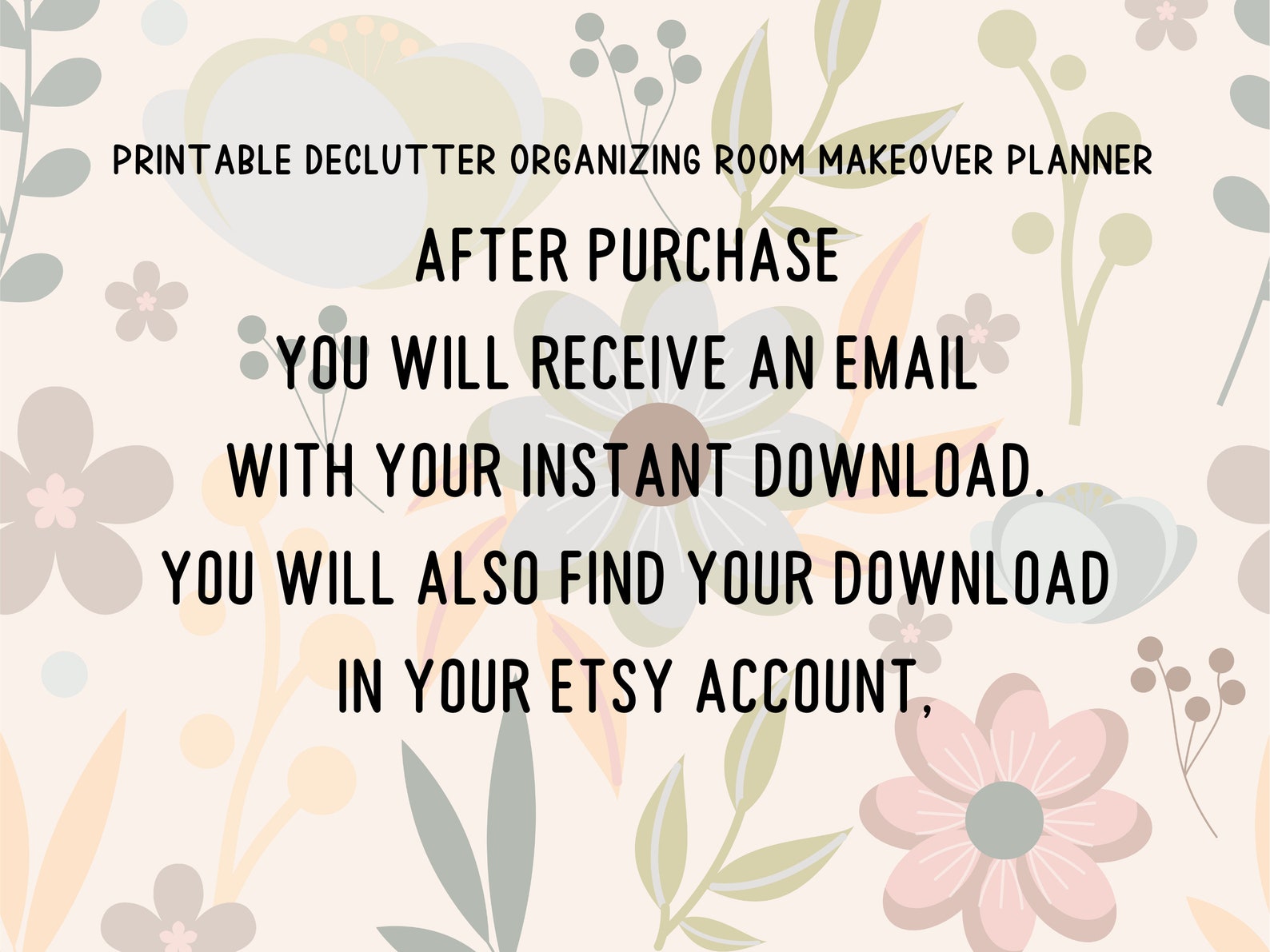 Declutter Printable Planner Organizing Planner Digital Planner Stickers ...