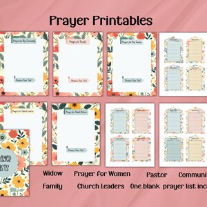 Christian Printable Personal Prayer Journal Printable Christian Gift ...