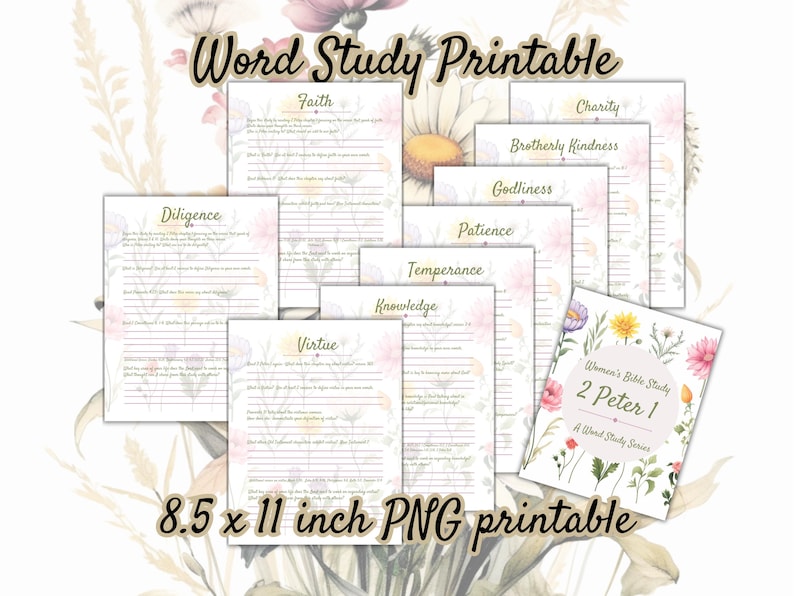 Bible Study Printable Word Study Digital New Testament Christian Gift ...