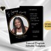 Memorial Funeral Program Template Editable in Canva in Loving Memory ...