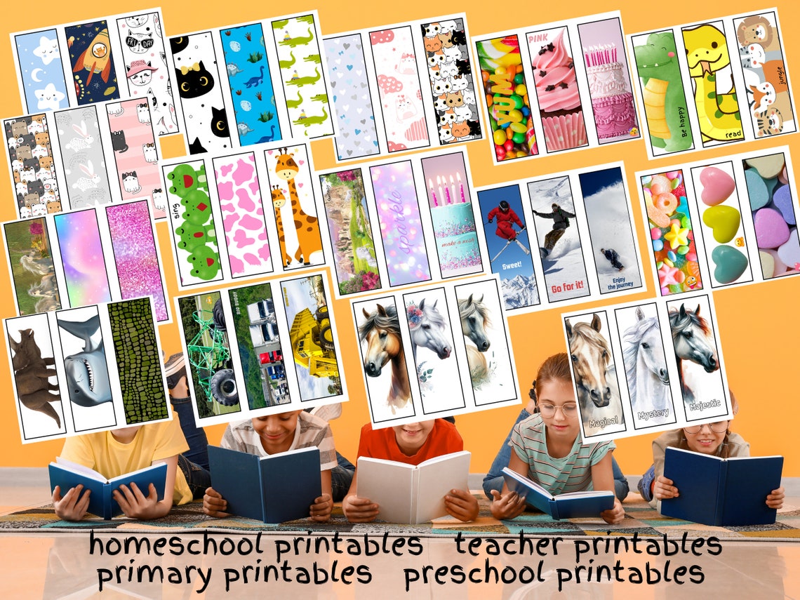 School Prize Bookmark Printable Craft Printable Bookmark Bundle Teacher ...
