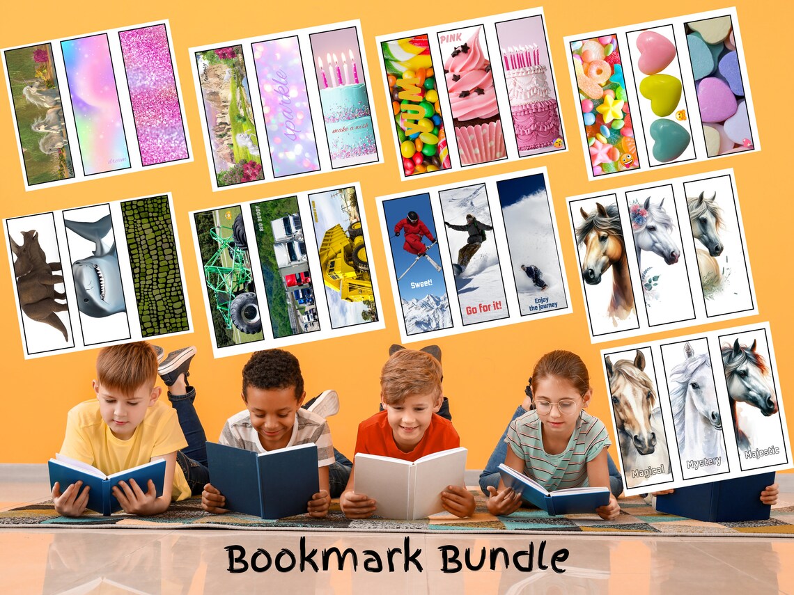 School Prize Bookmark Printable Craft Printable Bookmark Bundle Teacher ...