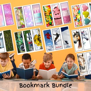 School Prize Bookmark Printable Craft Printable Bookmark Bundle Teacher ...