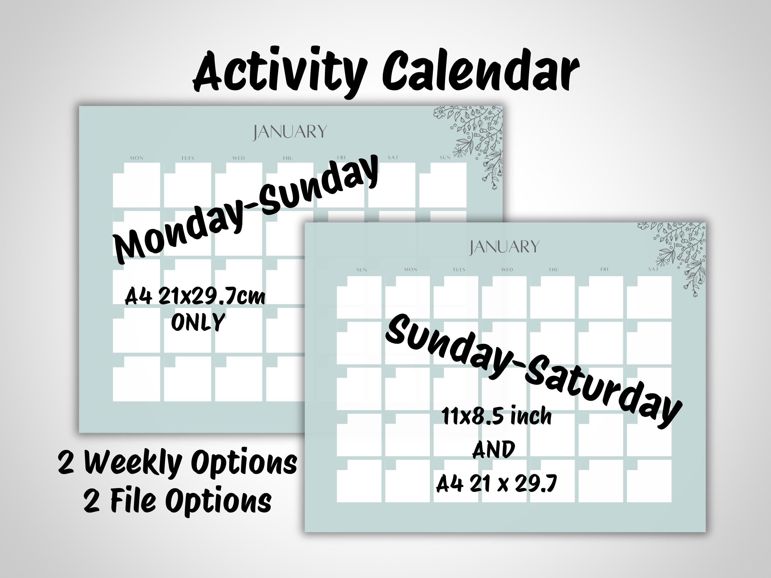 Calendar Printable 2026 Blank Calendar Monthly Calendar 12 Month ...
