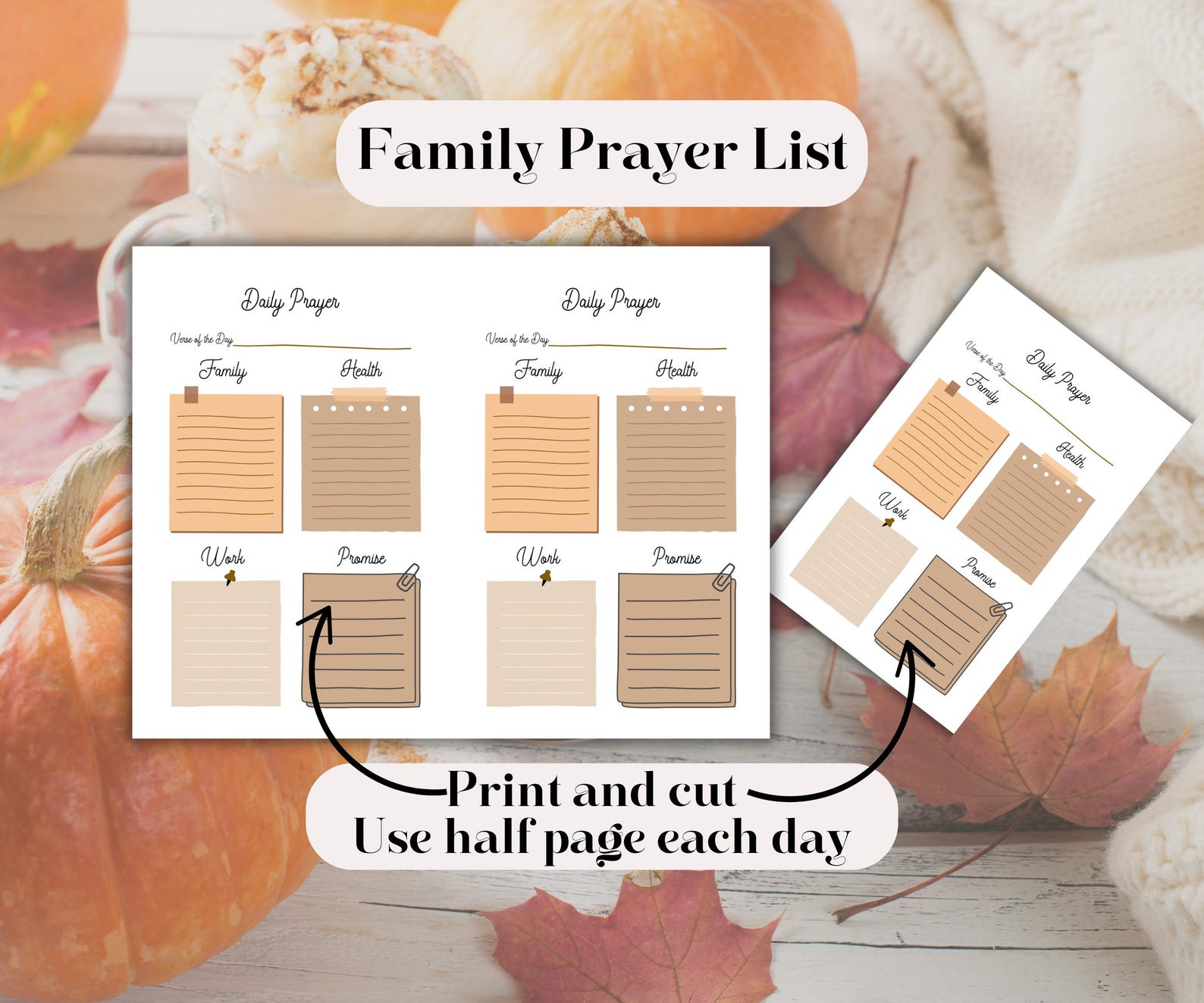 Christian Printable Daily Prayer List Printable Bible Prayer Bible ...