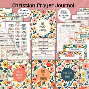 Christian Printable Personal Prayer Journal Printable Christian Gift ...