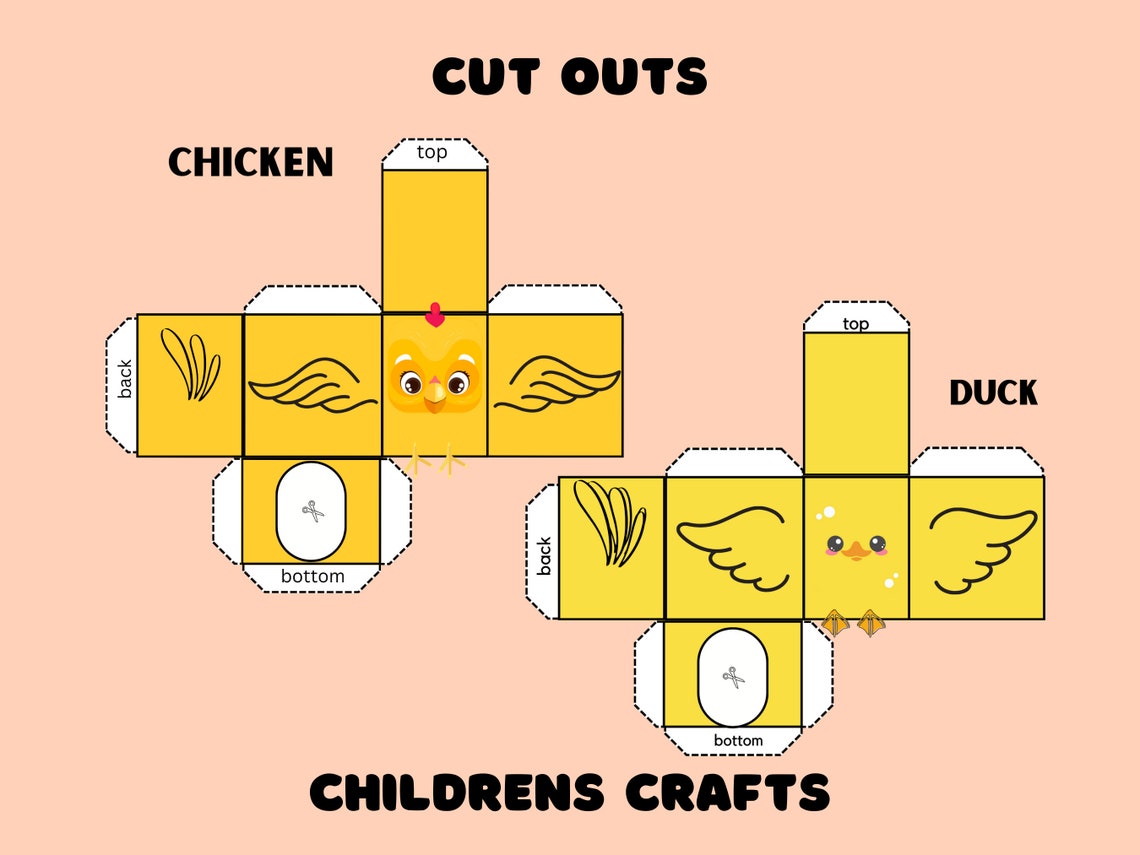 Easy Spring Activities for Kids Craft Cut Outs Printable Animal Crafts ...