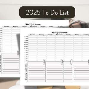 Weekly Planner 2025 Printable Teacher Weekly Planner Teacher Schedule ...