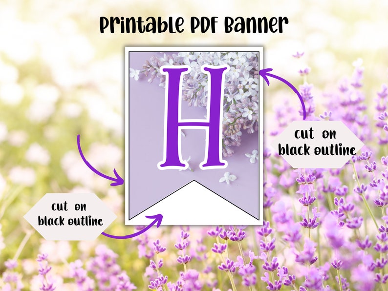 Spring Banner Printable Bunting Garden Decor Easy Homeschool Printable ...