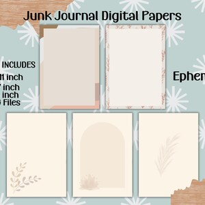Boho Printable Stationery Printable Paper Writing Journals Note Card to ...
