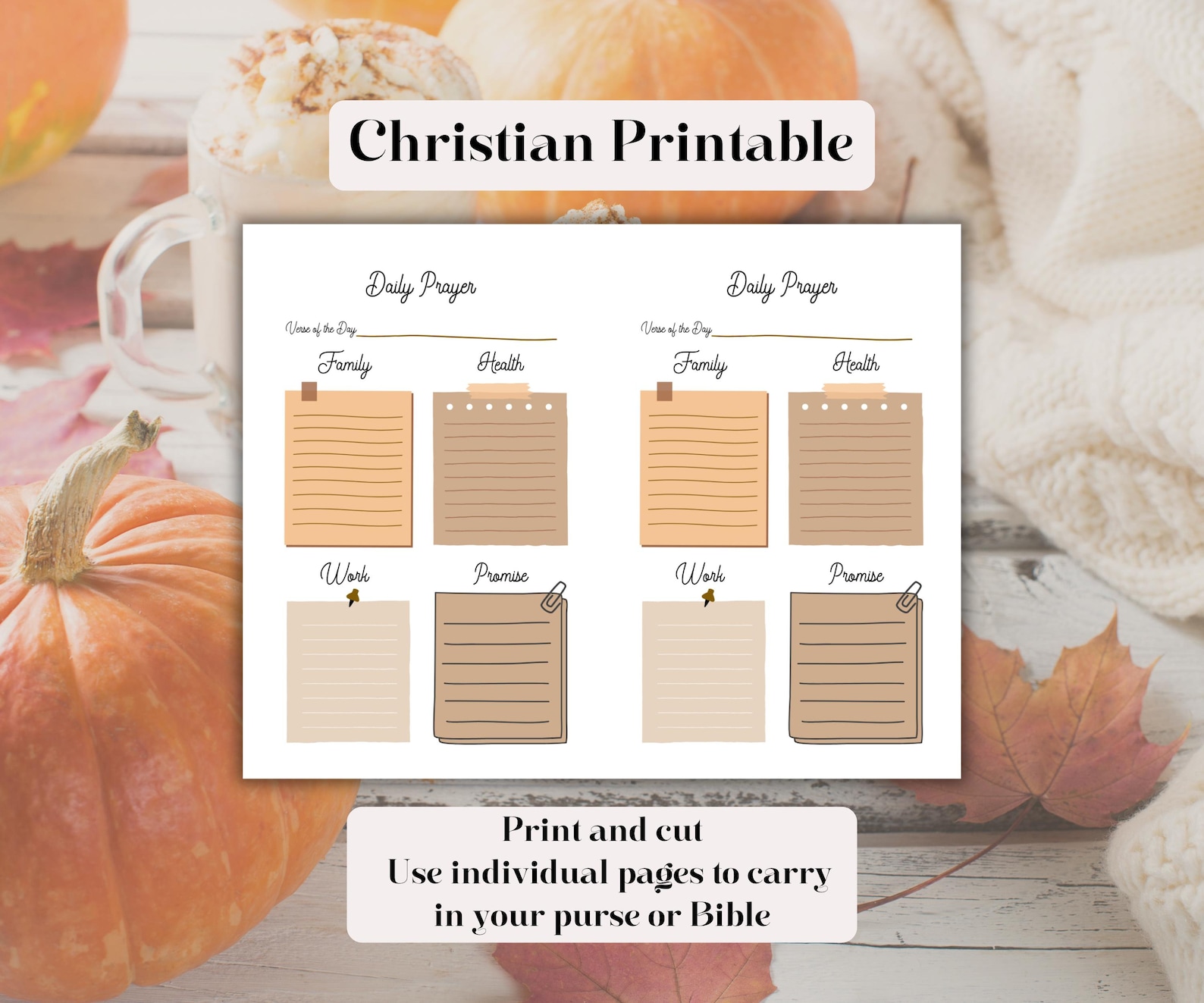 Christian Printable Daily Prayer List Printable Bible Prayer Bible ...