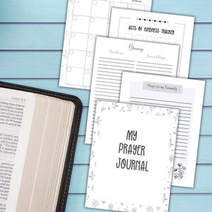 Prayer Journal Bundle Printable Gratitude Printable Prayer List Digital ...