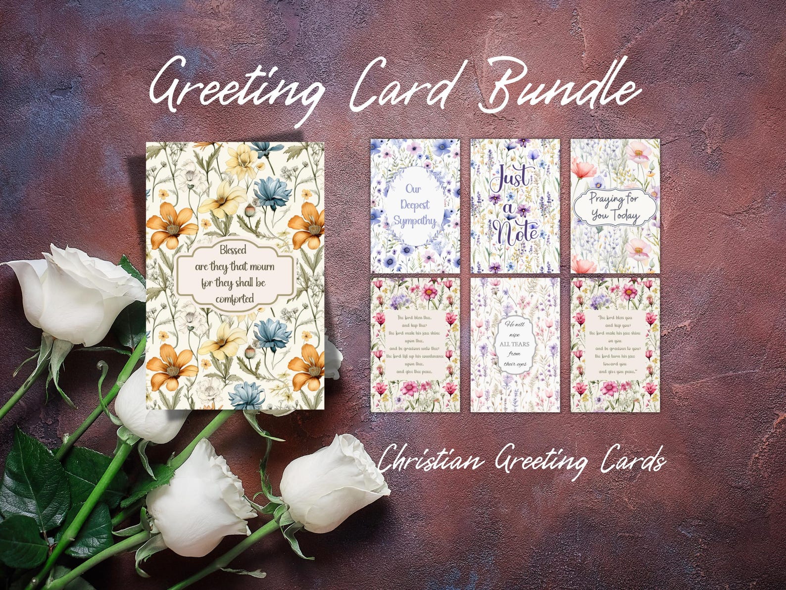 Condolence Card Printable Loss of Loved One Sympathy Card PNG 4 X 6 ...